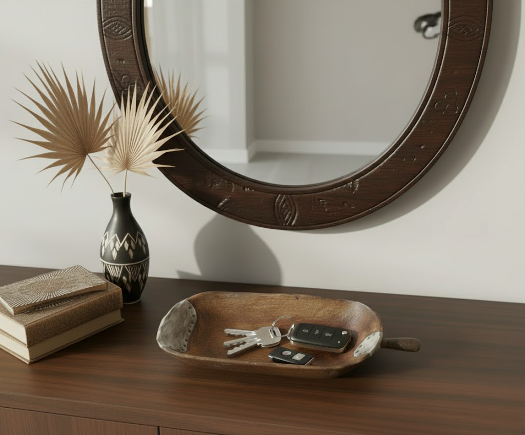Wooden Treasure Bowl - Benú Handmade Ethnic Creations